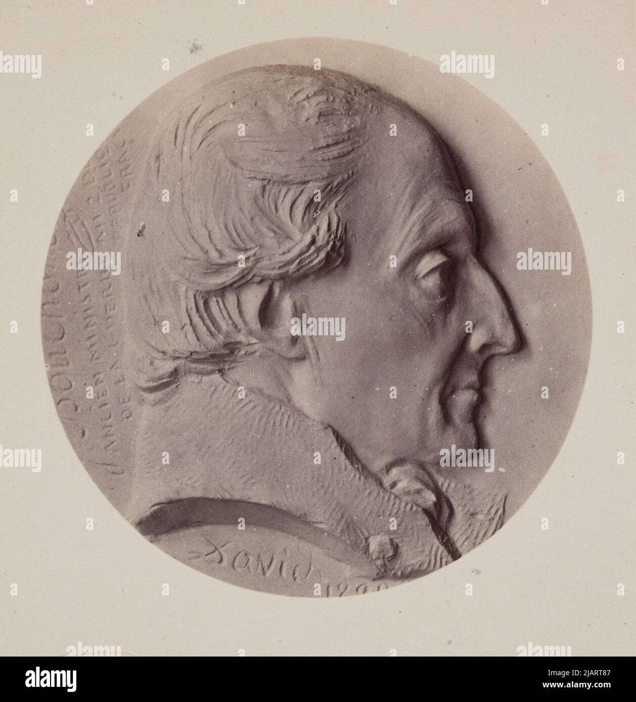 Medallion creator Pierre Jean David d'Angers Stock Photo - Alamy