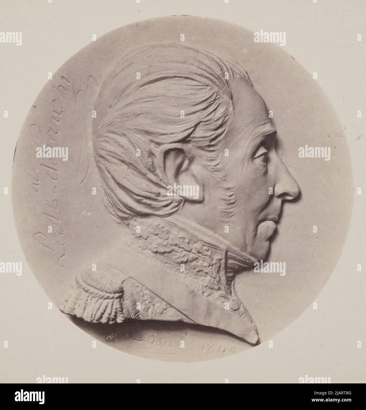 Medallion creator Pierre Jean David d'Angers Stock Photo - Alamy