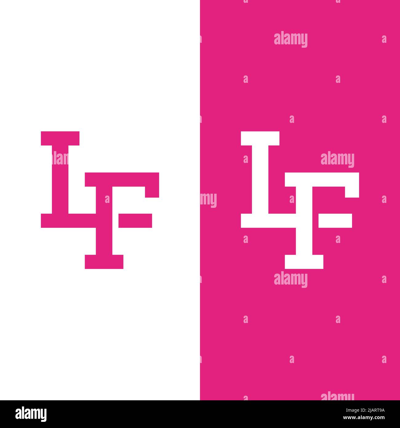 Lf letter logo hi-res stock photography and images - Alamy