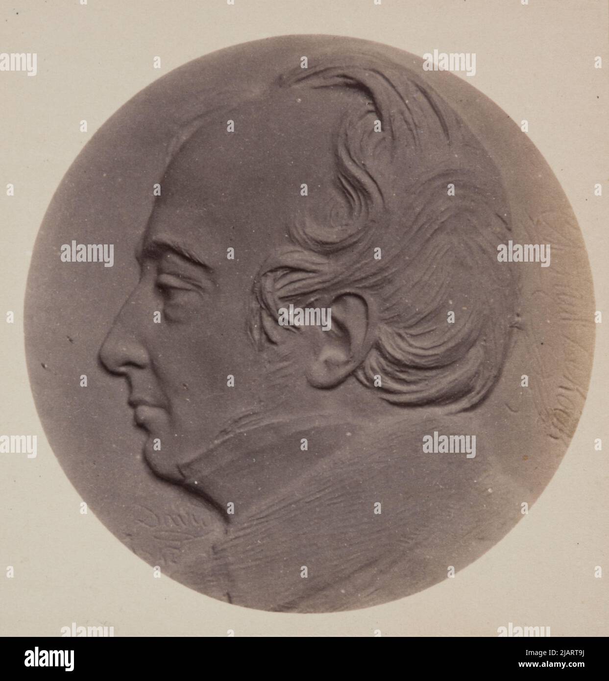 Medallion creator Pierre Jean David d'Angers Stock Photo - Alamy