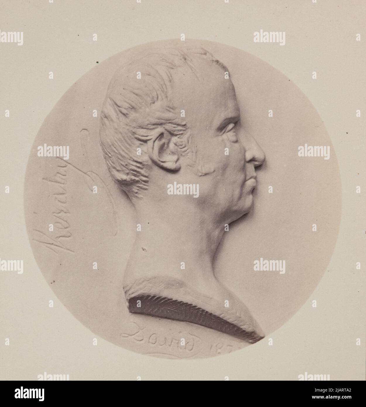 Medallion creator Pierre Jean David d'Angers Stock Photo - Alamy