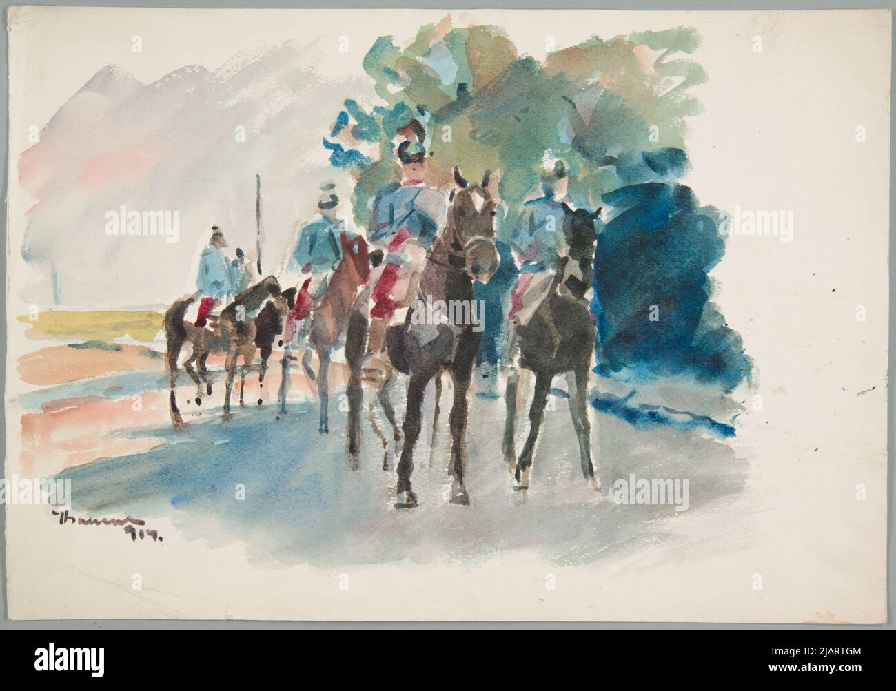 Horse patrol of the C.K. Army Ivanec ', Ivan (1893 1946 Stock Photo - Alamy
