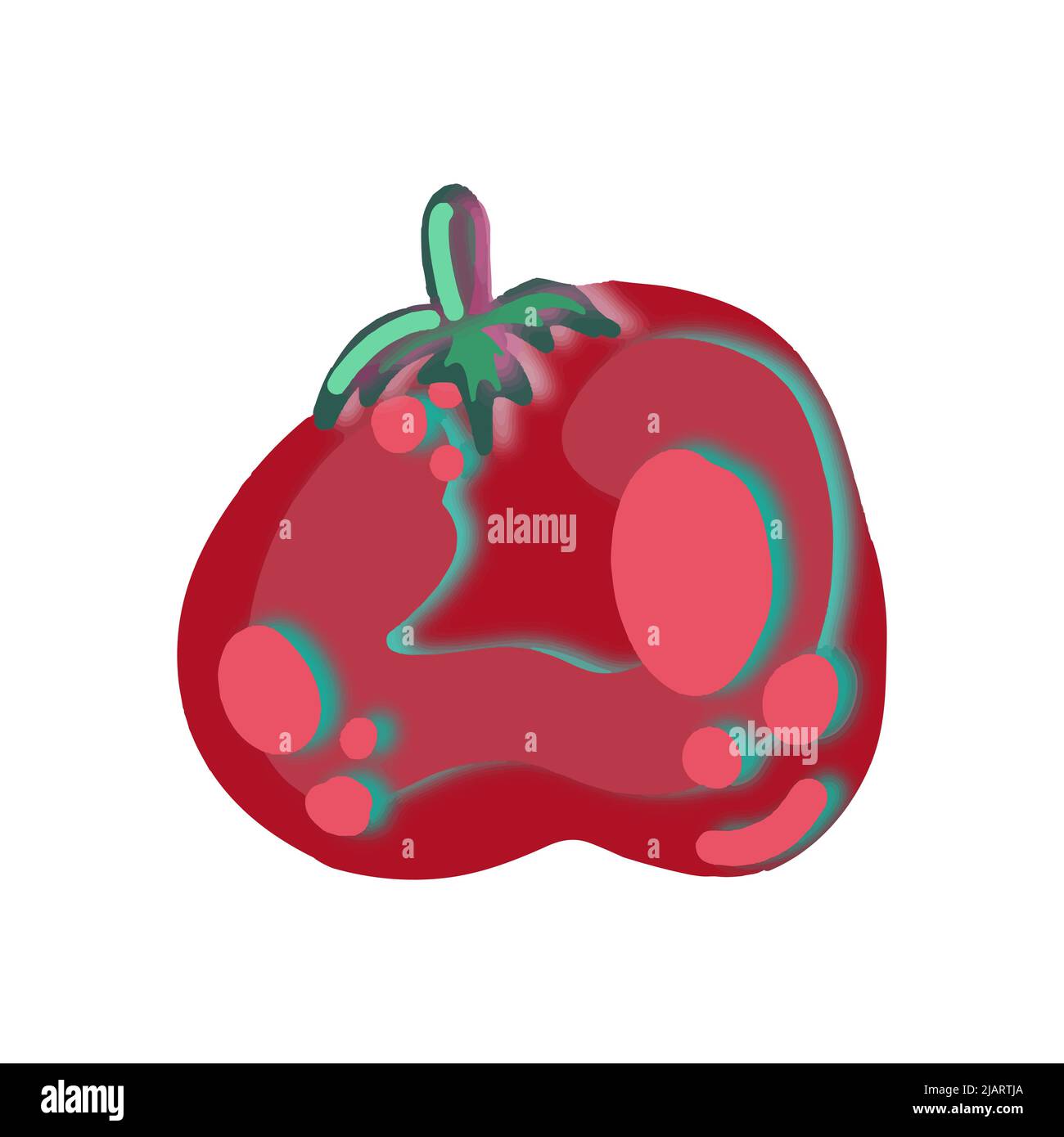 Vector Paper cut tomato. Vegetable illustration for design Stock Vector ...