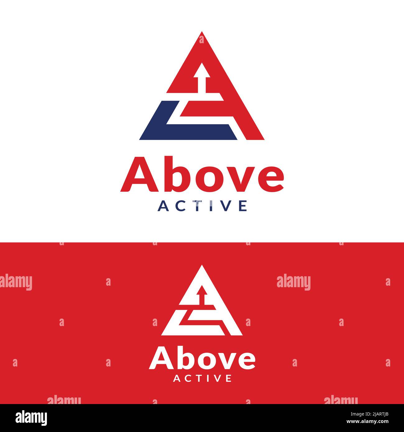 Arrow up logo design hi-res stock photography and images - Alamy
