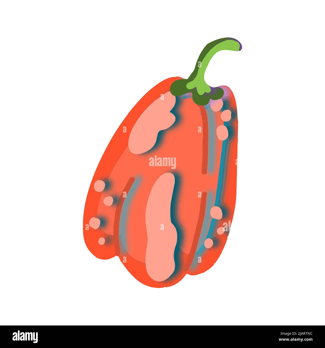 Bell peppers cutout Stock Vector Images - Alamy