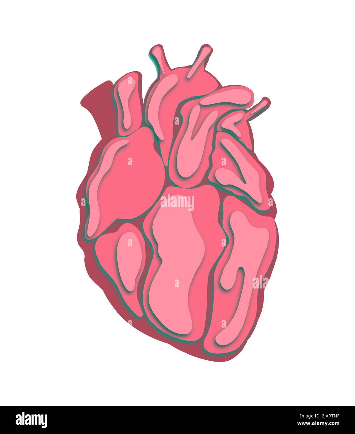 Heart shape arrow made Stock Vector Images - Alamy