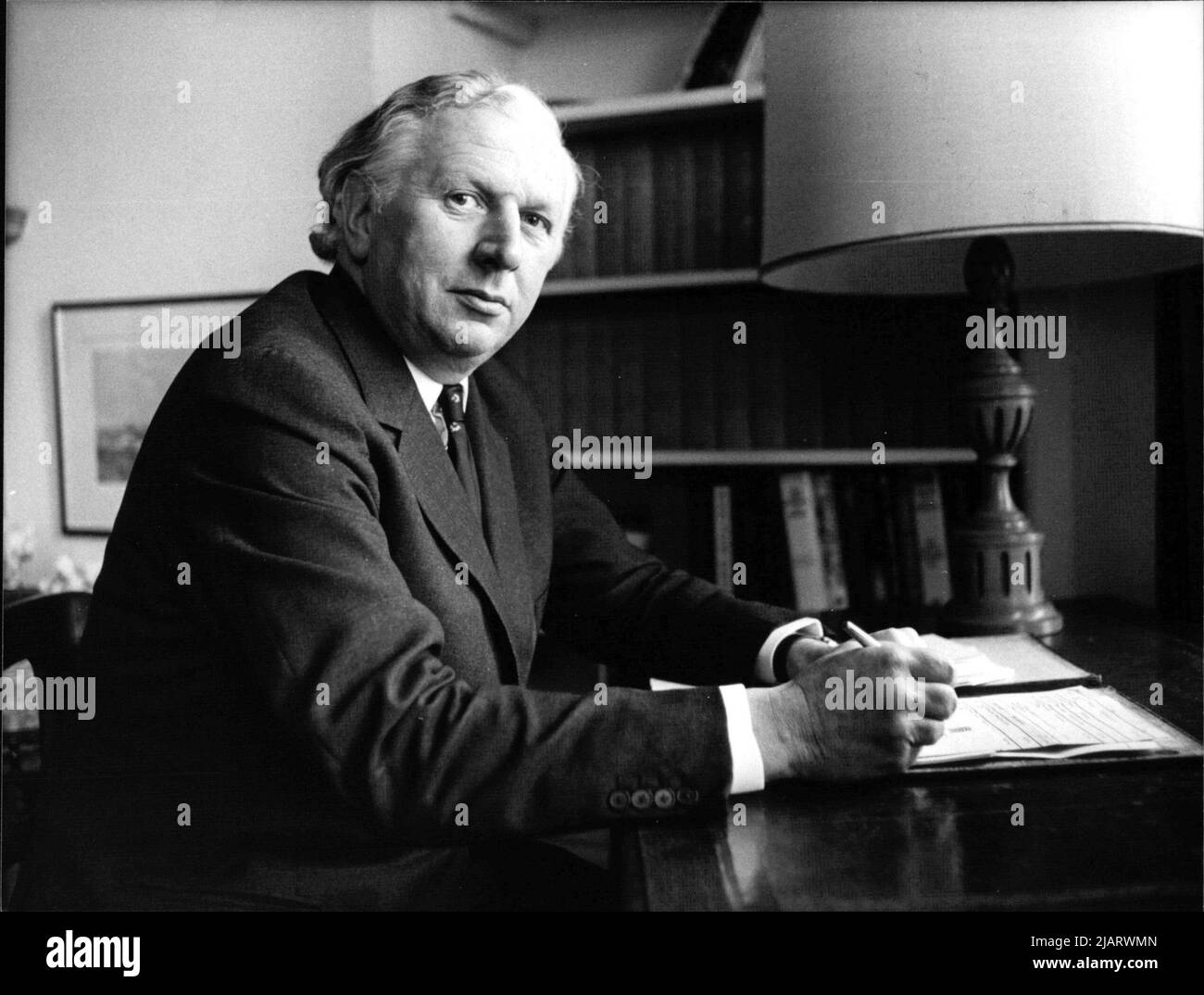 Die Aufnahme zeigt James Prior (Arbeitsminister im Kabinett Thatcher ...