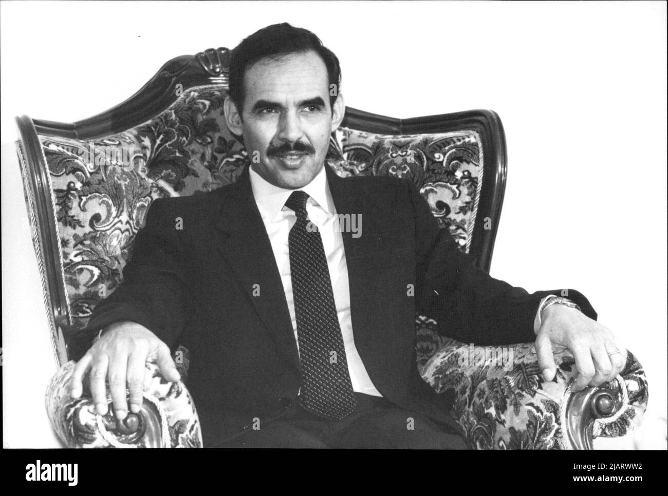 Das Foto zeigt Oberst Maaouya Ould Sid’Ahmed Taya, Staatspräsident der ...