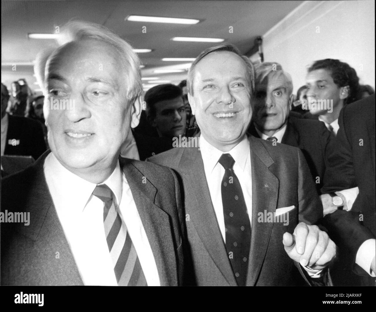 CDU-Politiker Walter Wallmann und Gottfried Milde Stock Photo - Alamy