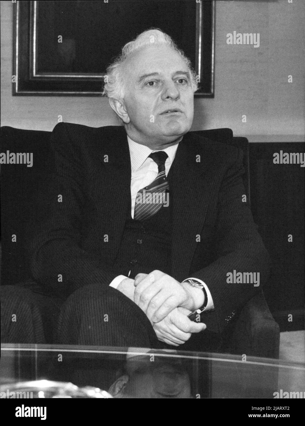 Eduard Schewardnadse (Shevardnadze), der Außenminister der UdSSR Stock ...