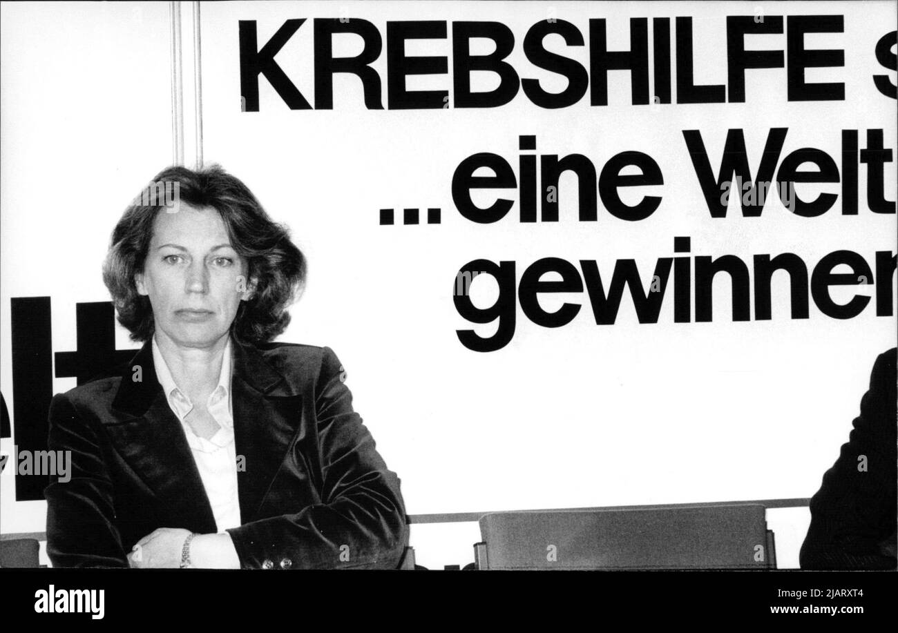 An Darmkrebs erkrankt ist die Präsidentin der Deutschen Krebshilfe Dr ...