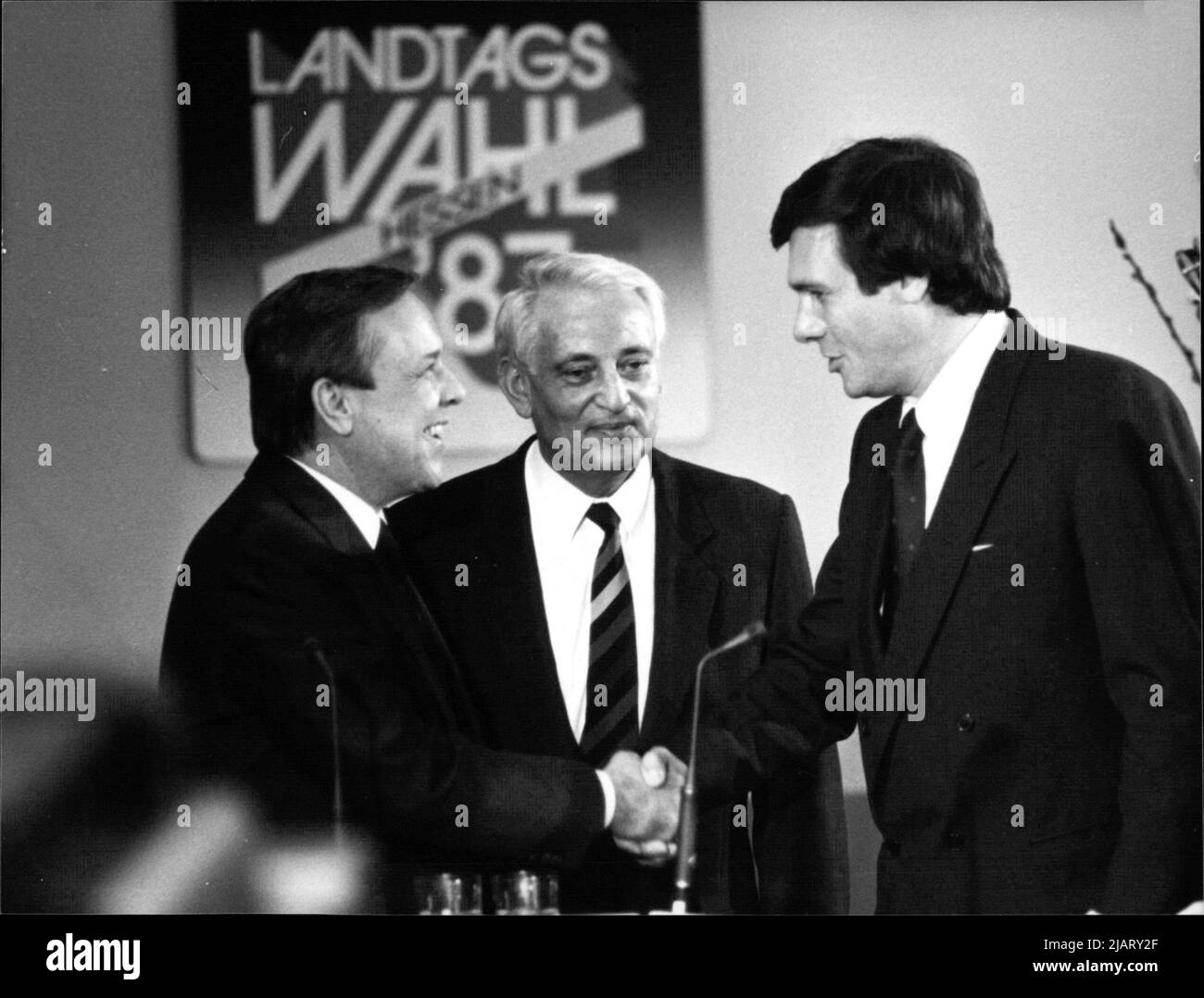 Politiker Walter Wallmann, Gottfried Milde, Wolfgang Gerhard Stock ...