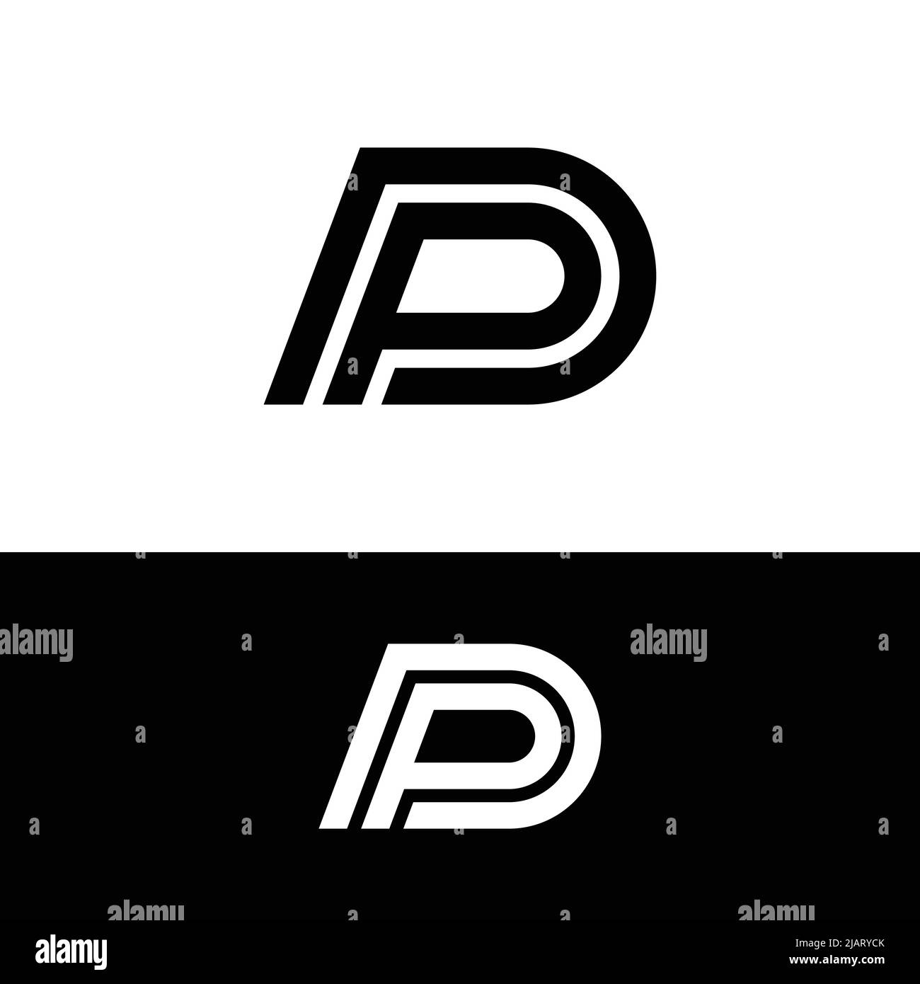 Pd monogram Stock Vector Images - Alamy