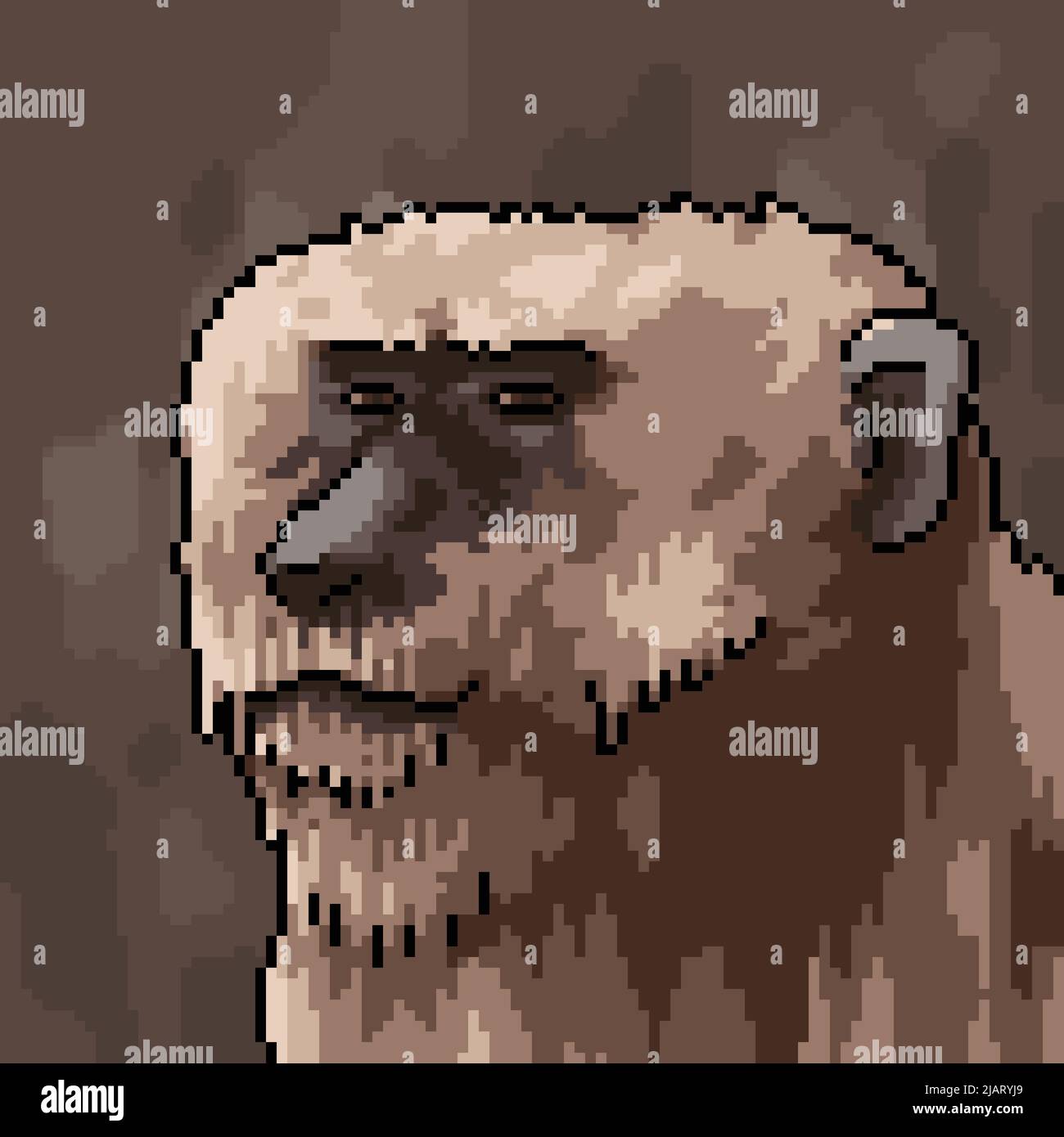 Pixel monkey Stock Vector Images - Alamy