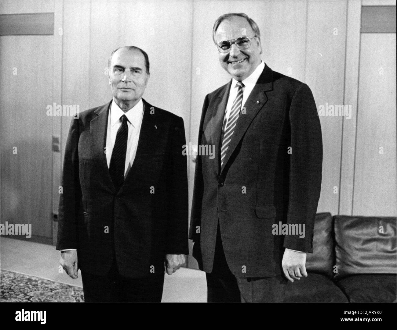 Helmut Kohl und Francois Mitterrand, 20 Jahre Deutsch-Französischer ...