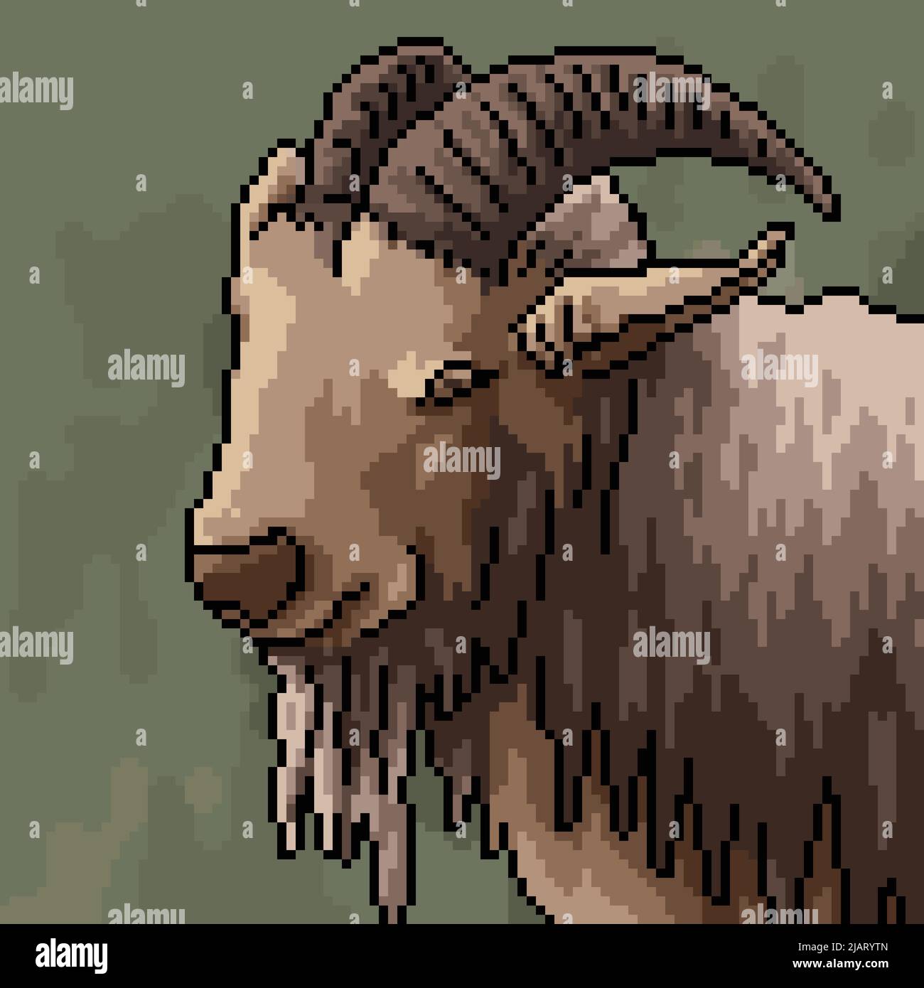 Goat head Stock Vector Images - Alamy