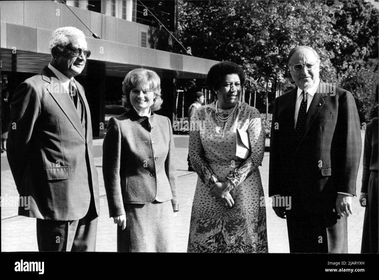 Das Foto zeigt den Premierminister von Fidschi, Ratu Sir Kamisese Mara ...