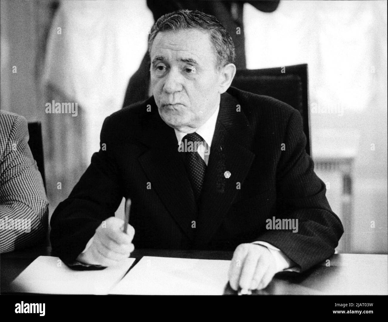 Das Foto zeigt den Außenministers der UdSSR, Andrei Gromyko Stock Photo ...