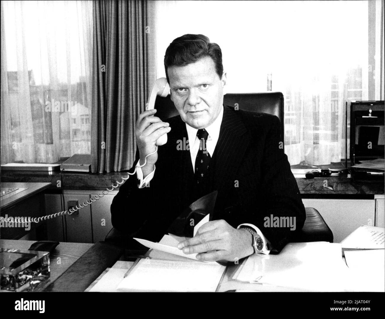 Eberhard von Brauchitsch, Gesellschafter der Flick KG Stock Photo - Alamy