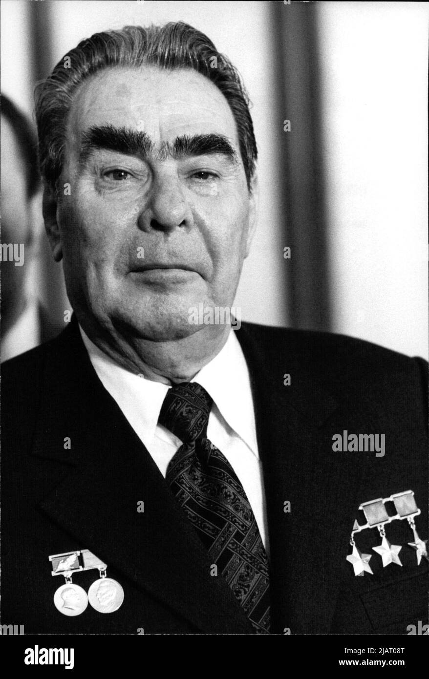 Leonid brezhnev portrait hi-res stock photography and images - Alamy