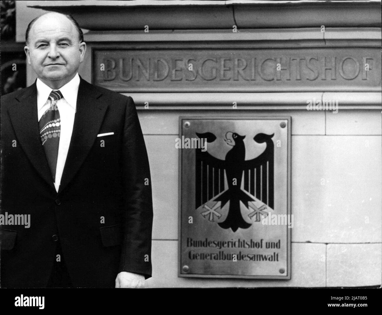 Die Abbildung zeigt Generalbundesanwalt Siegfried Buback am ...