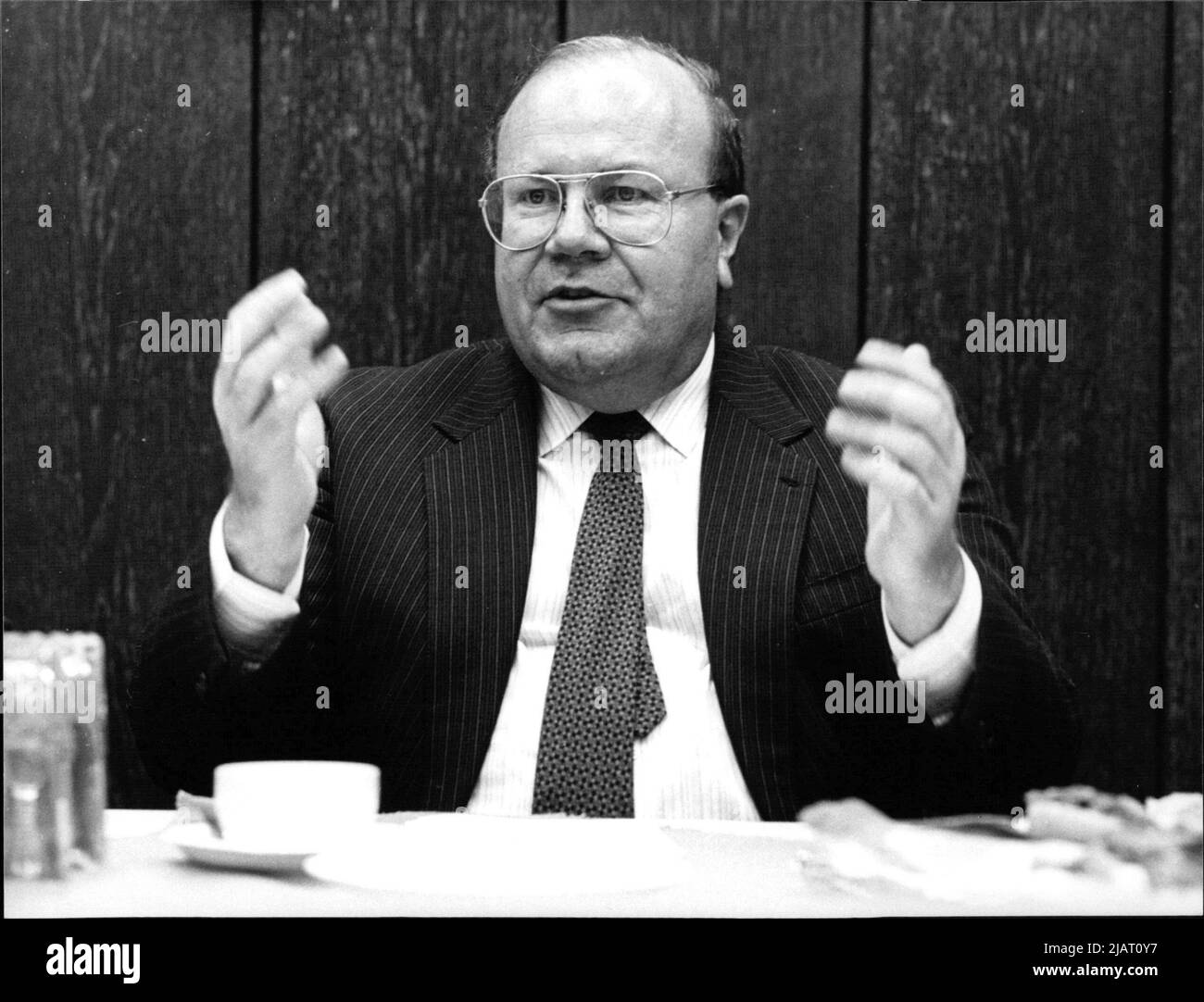 Martin Bangemann, deutscher Politiker, Wirtschaftsminister und ...