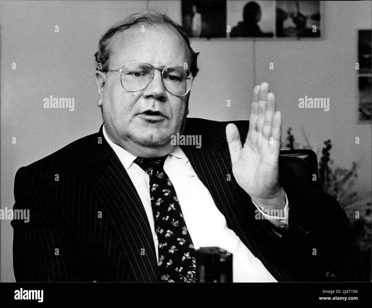 Martin Bangemann, deutscher Politiker, Wirtschaftsminister und ...