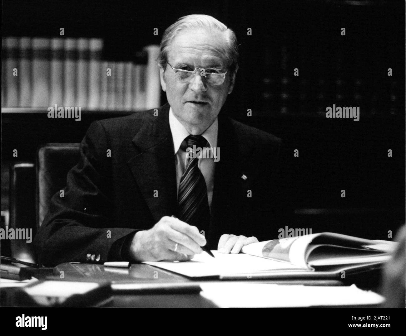 Karl Carstens, der fünfte Bundespräsident der Bundesrepublik ...