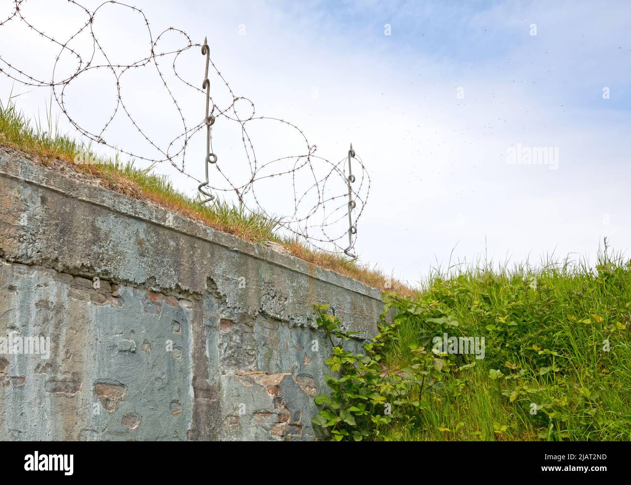 An old bunker from WW2, used by the dutch and the germans Stock Photo ...