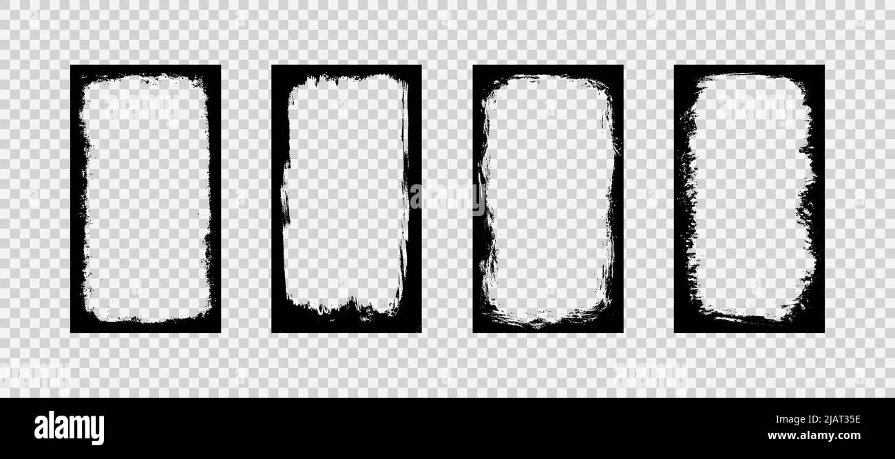 Grunge frames for photo collage, stories, posts and social network ...