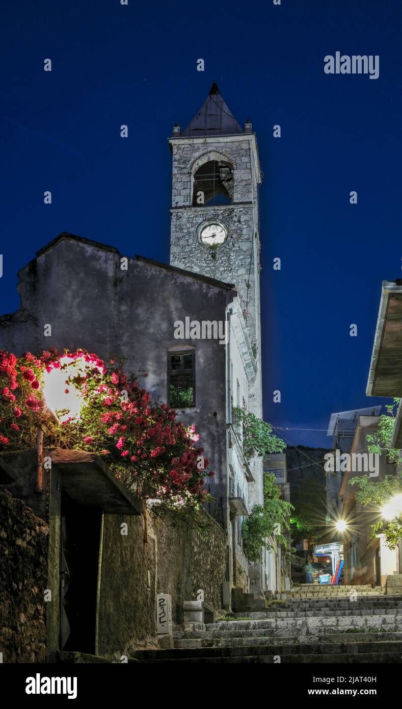 Mostar, Bosnia and Herzegovina – May 2022: Sahat Kula / clock tower of ...