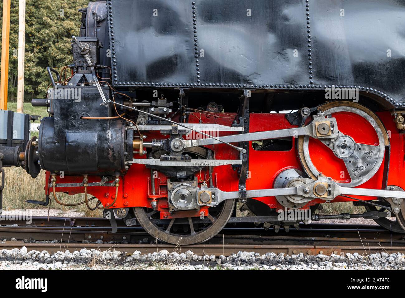 Historical steam locomotive, Achensee lake railroad, Tiro, Austria ...