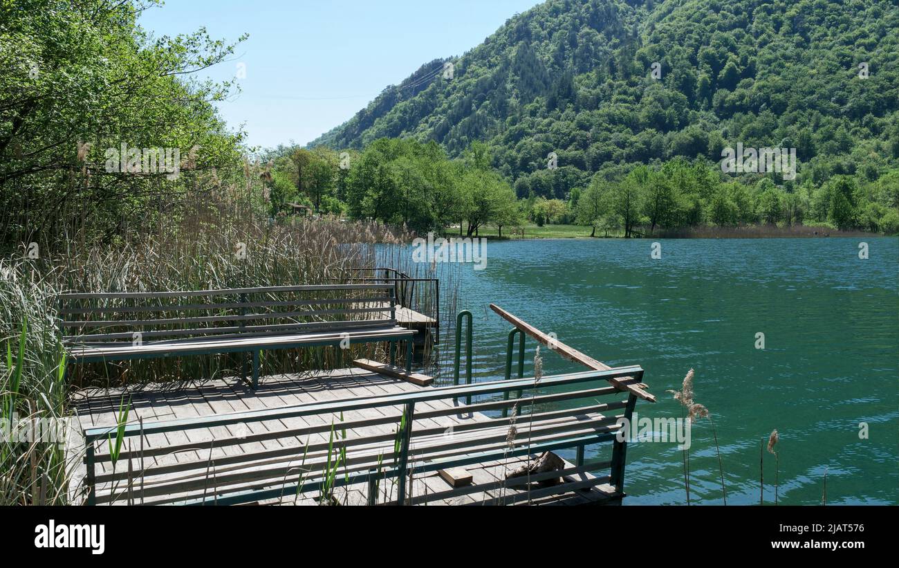 Borci, Konjic, Bosnia and Herzegovina - May 2022: Boračko Lake Stock ...