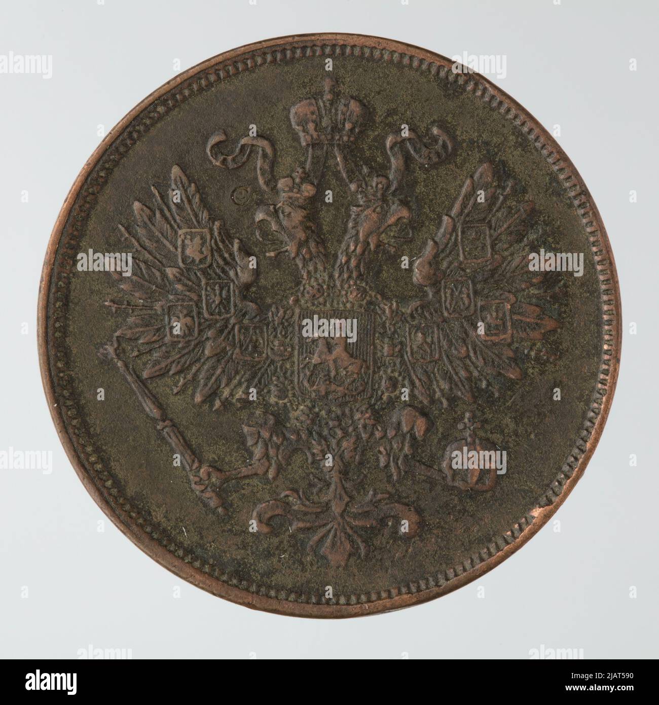 Two Kopiejki Kingdom of Poland Mint Warsaw Stock Photo - Alamy