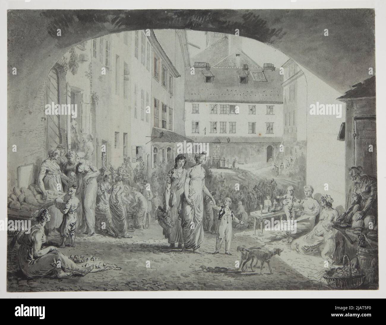 Targ at the Szkężnicka Gate in Warsaw Norblin, Jan Piotr (1745 1830 ...