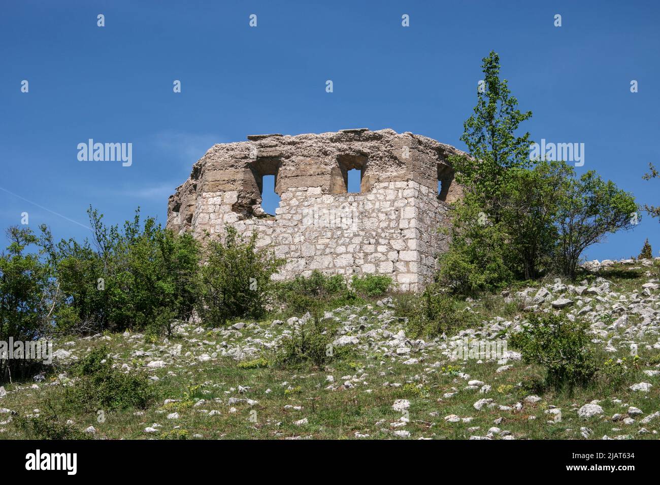 Kalinovik, Republika Srpska, Bosnia and Herzegovina – May 2022: Ruined ...