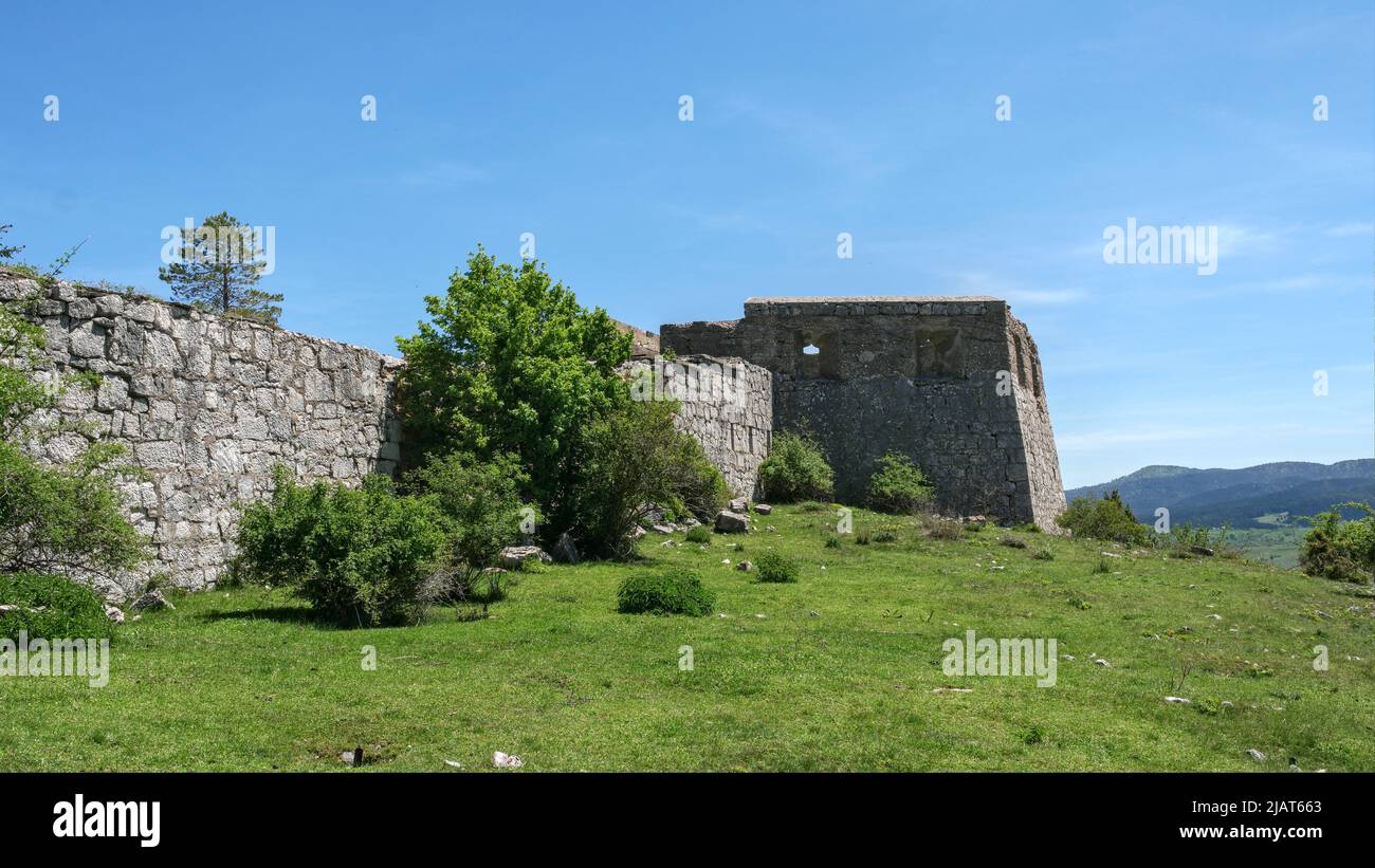 Kalinovik, Republika Srpska, Bosnia and Herzegovina – May 2022: Ruined ...