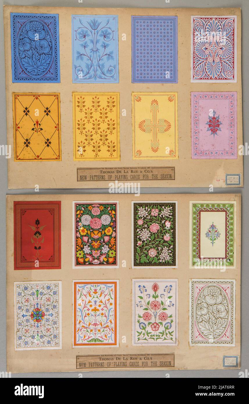 Playing cards vintage pattern hi-res stock photography and images - Alamy