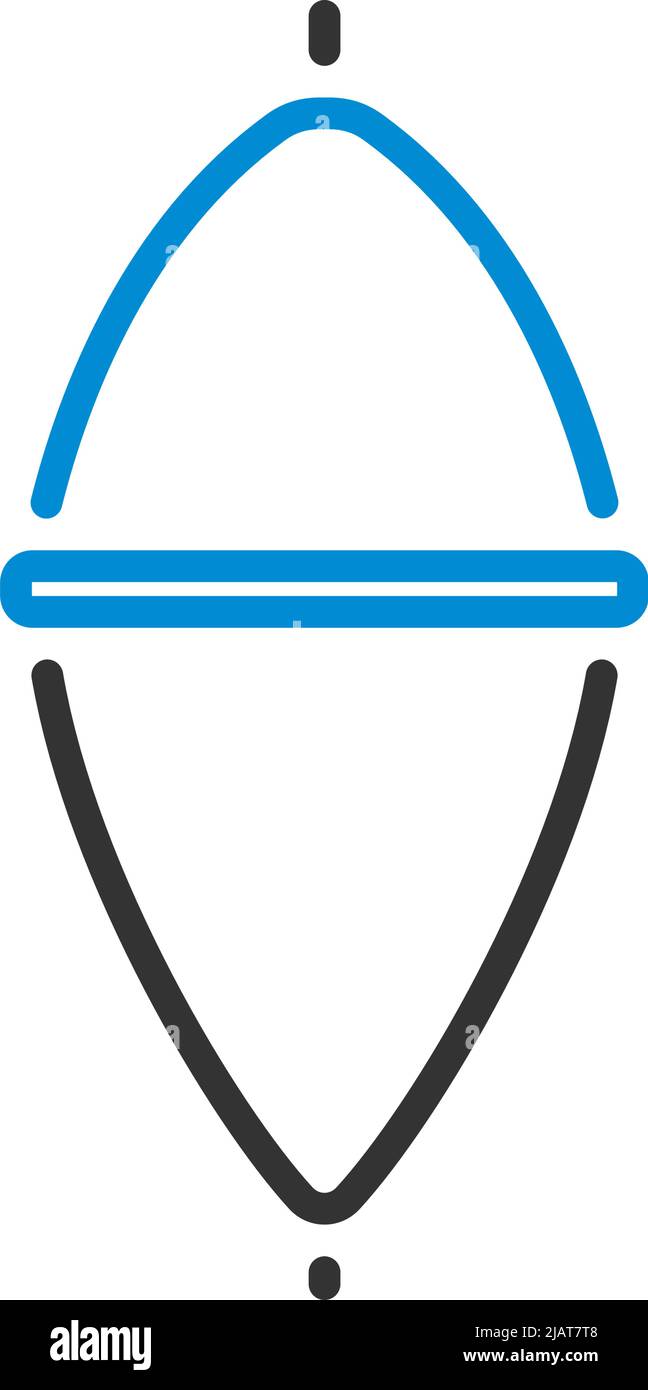 Icon Of Float. Editable Bold Outline With Color Fill Design. Vector ...