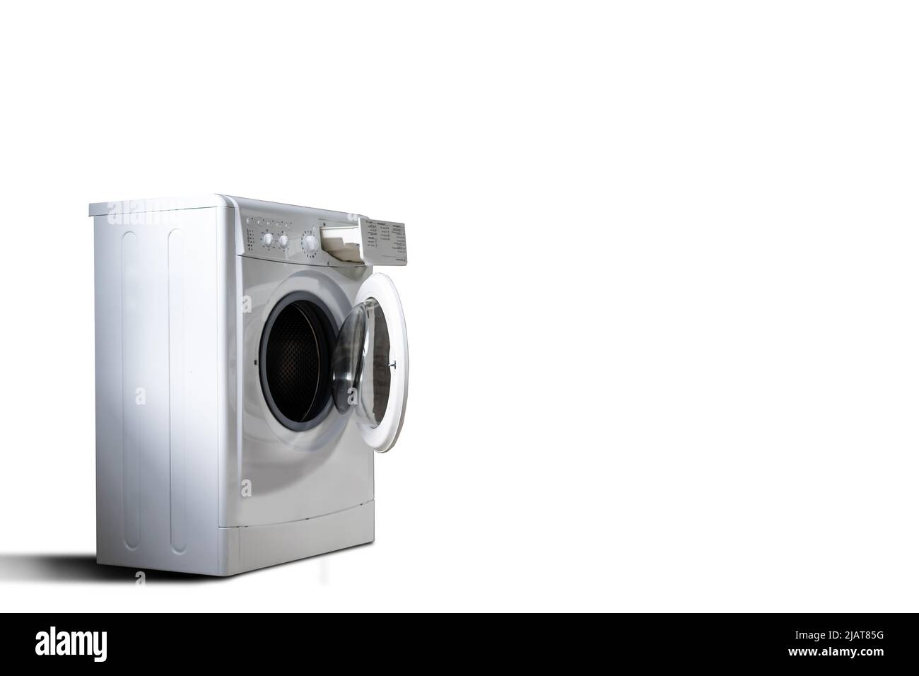 Washing machine isolated on white background Stock Photo - Alamy