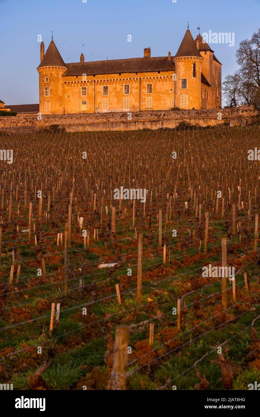 Chateau de Rully castle, Saone-et-Loire departement, Burgundy, France ...