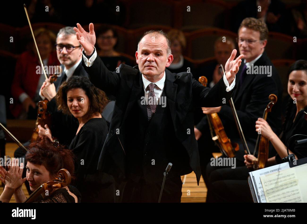 Prague, Czech Republic. 31st May, 2022. French conductor Francois ...