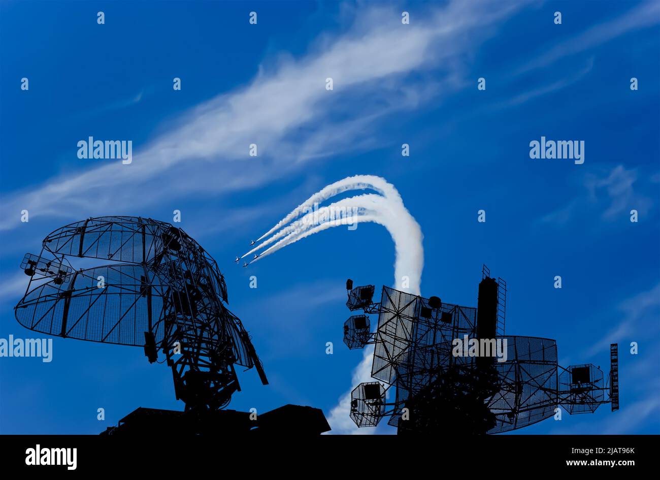 Air defense raiders of military mobile anti-aircraft complexes (radar ...