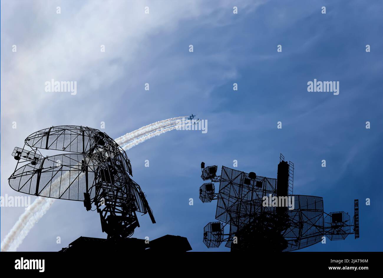 Air defense raiders of military mobile anti-aircraft complexes (radar ...