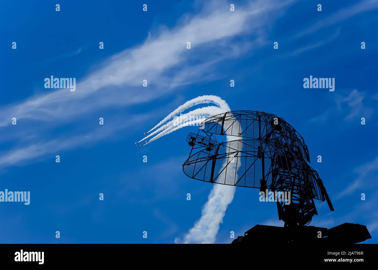 Air defense raiders of military mobile anti-aircraft complexes (radar ...