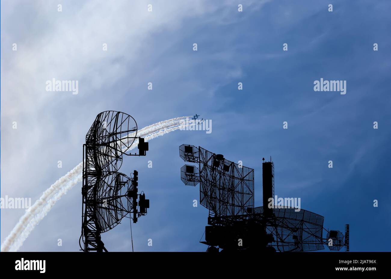 Air defense raiders of military mobile anti-aircraft complexes (radar ...