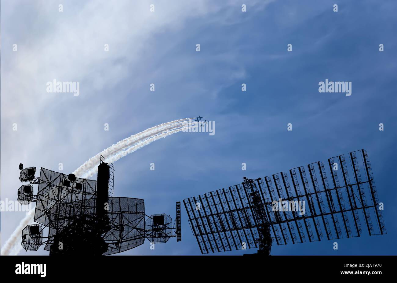 Air defense raiders of military mobile anti-aircraft complexes (radar ...