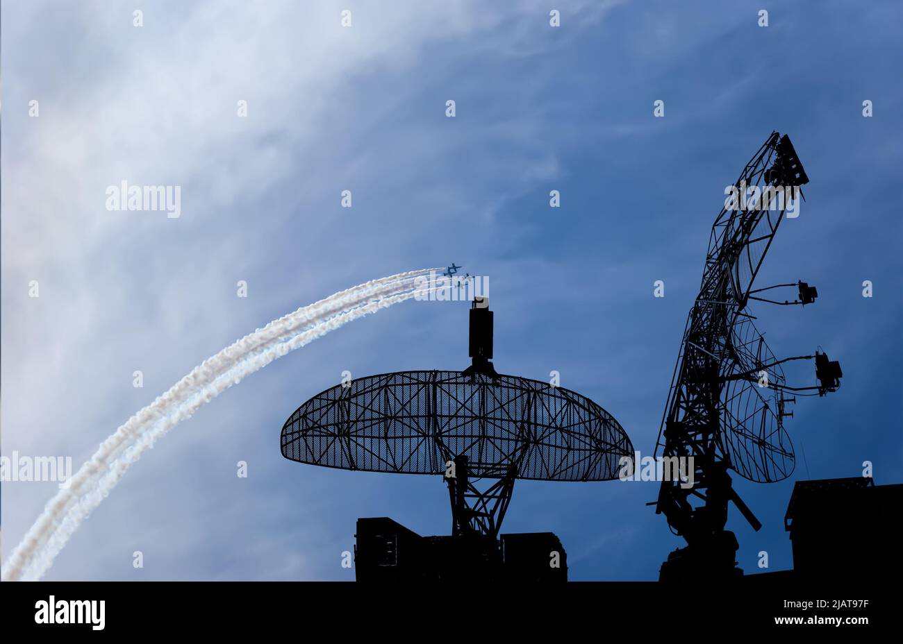 Air defense raiders of military mobile anti-aircraft complexes (radar ...