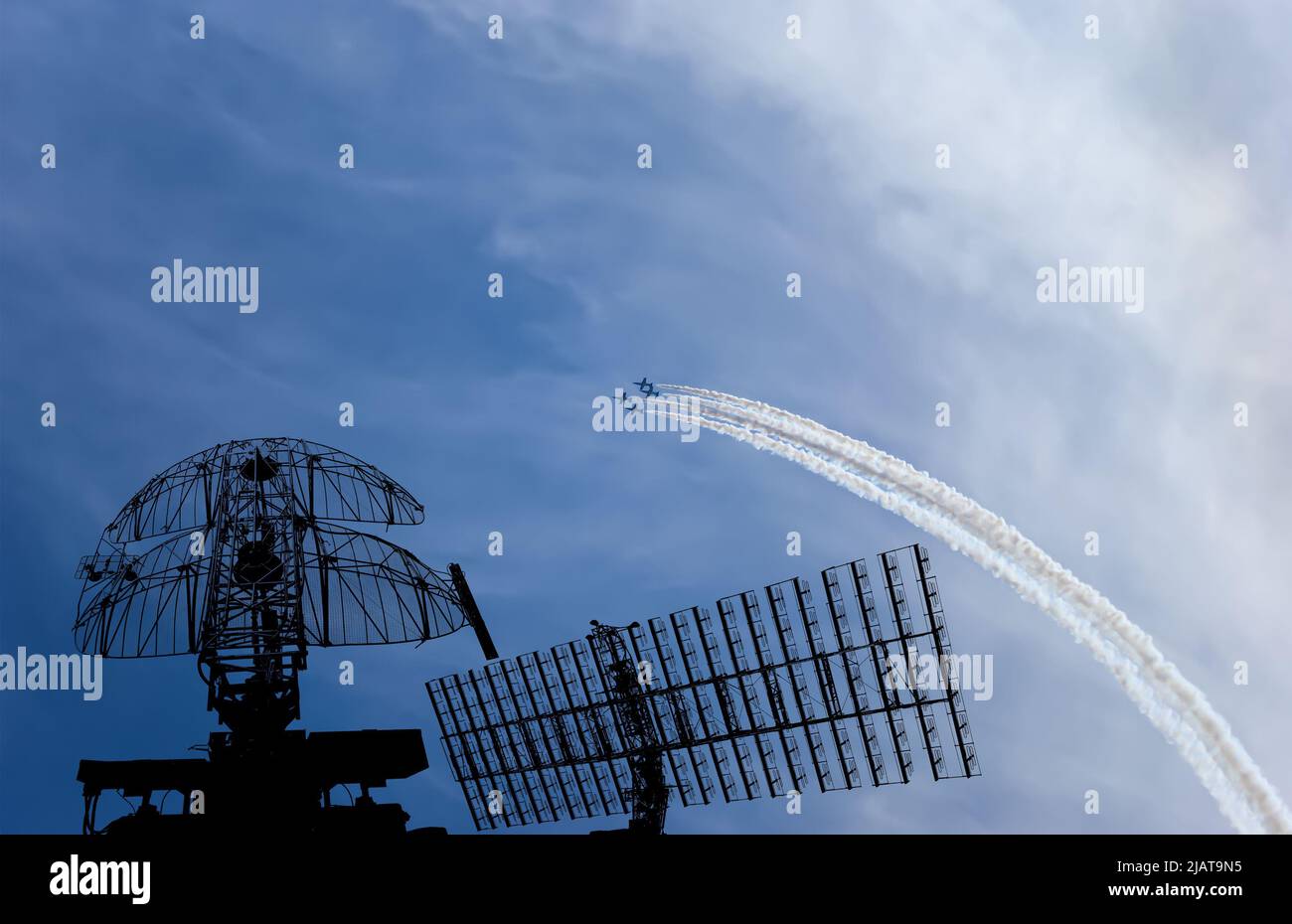 Air defense raiders of military mobile anti-aircraft complexes (radar ...