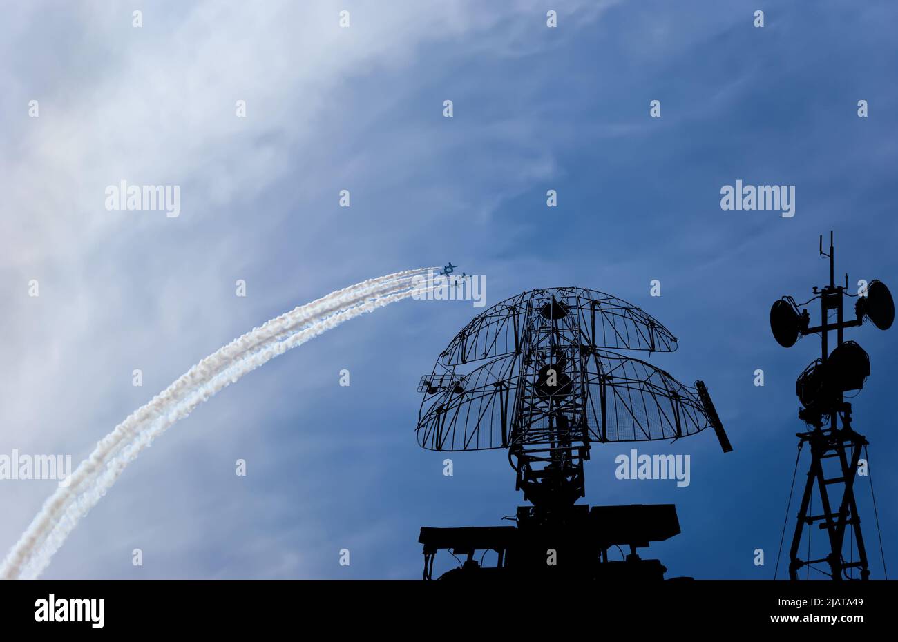 Air defense raiders of military mobile anti-aircraft complexes (radar ...